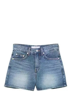 DUNST Faded Denim Shorts - Blue