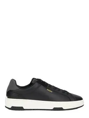 Hugo Yarrow Logo-detail Sneakers - Black