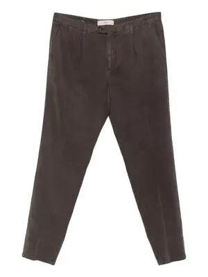 BRIGLIA 1949 Pleated Detail Trousers - Brown