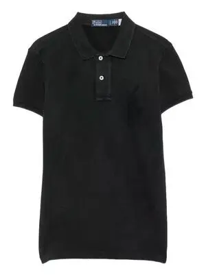 Polo Ralph Lauren Short Sleeve Beaded Pony Polo Shirt - Black