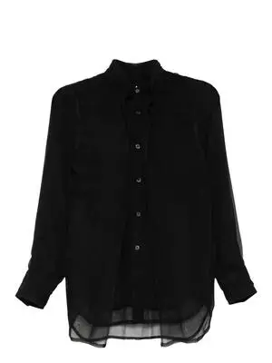 Comme Des Garçons Sheer Effect Shirt - Black