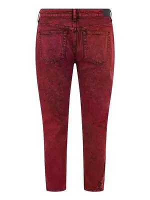 DIESEL® Diesel Acid-Wash Slim-Fit Jeans Red