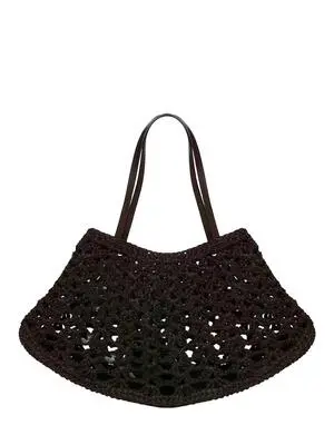 Magda Butrym Maya Crochet-knit Tote Bag - Brown
