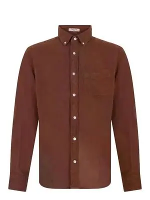 Gant Button-down Linen Shirt - Brown