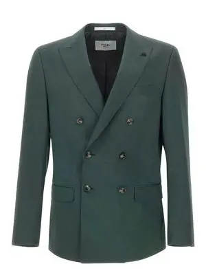 DIGEL Alfredo Double-breasted Blazer - Green