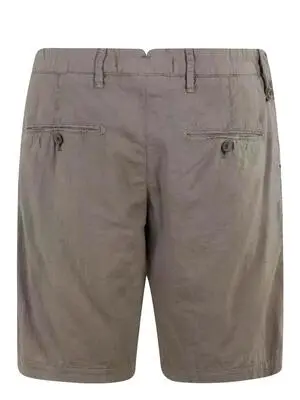 MYTHS Buttoned Bermuda Shorts - Brown