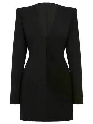 Wardrobe.NYC V-neck Mini Dress - Black