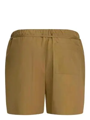 Loulou De Saison Beige Cotton Drawstring Waist Shorts - Neutrals