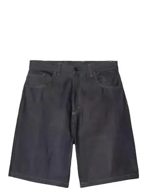 Carhartt Work In Progress Brandon Logo-patch Denim Shorts - Blue
