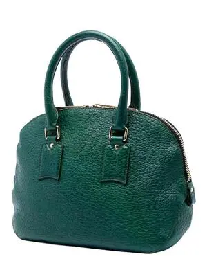 Burberry Heritage Orchard Bowling Bag Satchel - Green