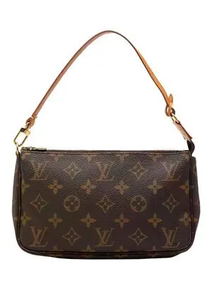 LOUIS VUITTON Monogram Pochette Accessoires Shoulder Bag - Brown