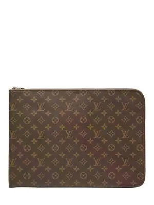 LOUIS VUITTON Monogram Document Portfolio - Brown