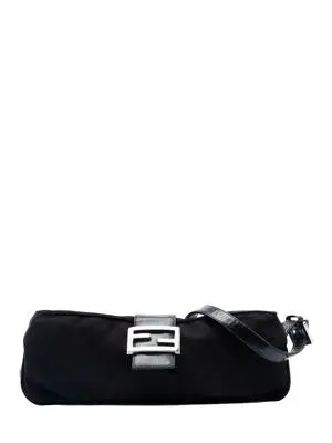 Fendi Jersey Baguette Bag - Black
