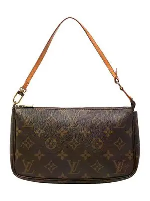 LOUIS VUITTON Monogram Pochette Accessoires Shoulder Bag - Brown