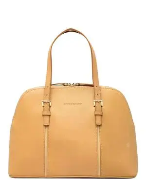 Burberry Leather Handbag - Brown