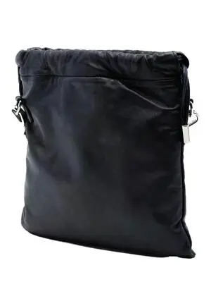 Fendi Leather Pack Pouch Bag - Black