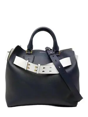 Burberry Leather Marais Belt Bag Satchel - Blue