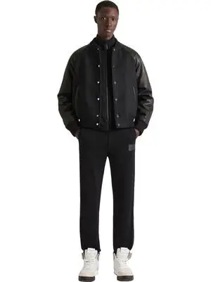 Givenchy Logo Paris Bomber Jacket - Black