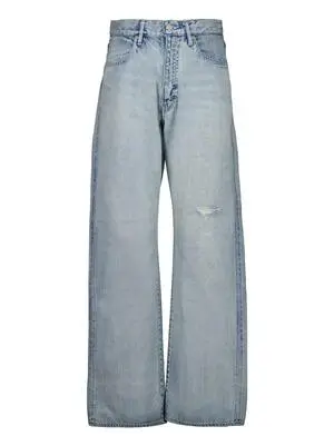 Auralee Light Indigo Selvedge Denim Pants - Blue