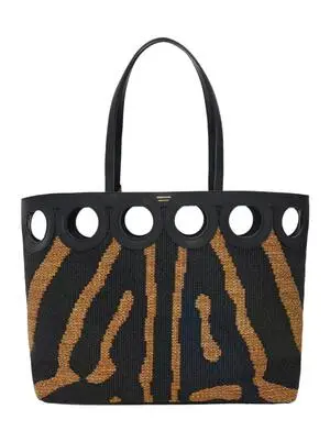 FERRAGAMO Gancini Outline Tote Bag - Black