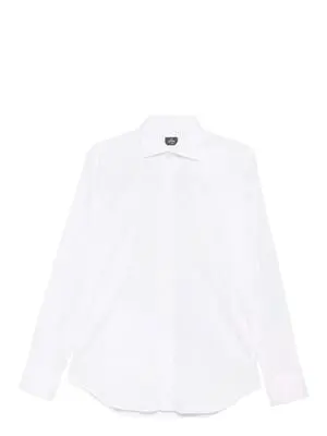 ALESSANDRO GHERARDI Concealed-placket Spread-collar Shirt - White