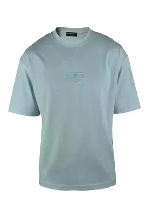 Balenciaga Embroidered Logo T-shirt - Blue