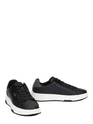 Hugo Yarrow Logo-detail Sneakers - Black