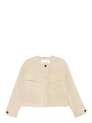 Closed Closed Button-Up Flap-Pocket Jacket Neutrals
