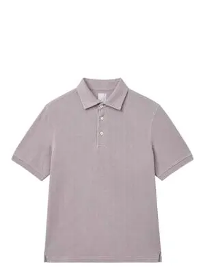 Fedeli Short-sleeve Polo Shirt - Grey
