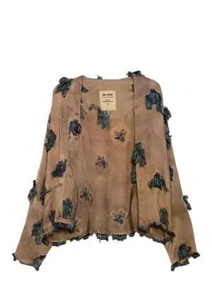 UMA WANG Camel Open Front Jacket - Brown