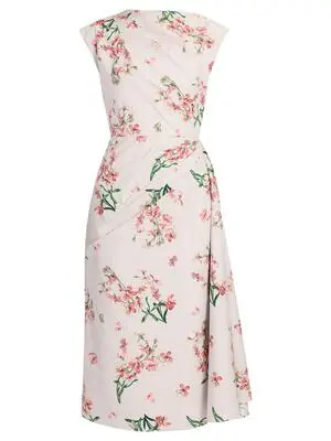 Erdem Floral Cotton Midi Dress - Multi