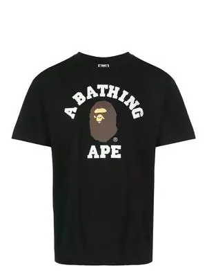 A BATHING APE College T-shirt Black