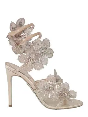 Rene Caovilla Embellished Stiletto Sandals - Pink