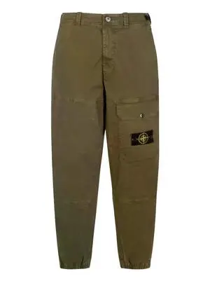 Stone Island Stone Island Loose-Fit Cargo Pants With Signature Logo Patch Black