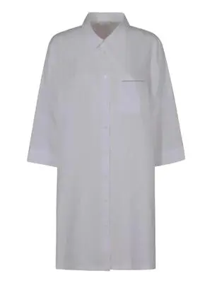 Peserico Embellished Pocket Three-quarter Sleeve Shirt - White