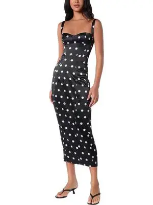 NICHOLAS Dominique Panelled Maxi Dress - Black