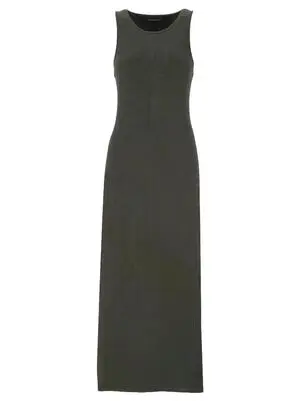 Federica Tosi Ribbed Knit Racerback Maxi Dress - Green