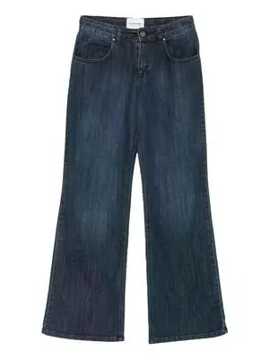 GOD SAVE DENIM Dalia Faded Wide-leg Jeans - Blue