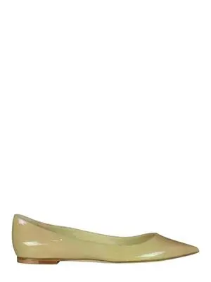JIMMY CHOO Alina Pointed-toe Ballet Flats - Neutrals