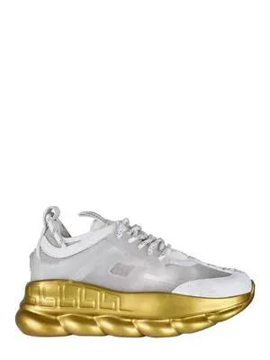 Versace Chain Reaction Sneakers - White