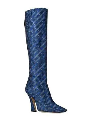 FENDI FENDI Diagonal Embroidery Zip Boots