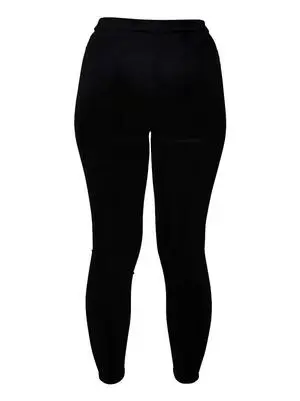 Saint Laurent Velvet-effect Skinny Trousers - Black