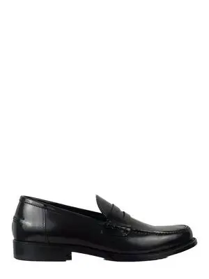 ALBERTO FASCIANI Shiny Leather Loafers - Black