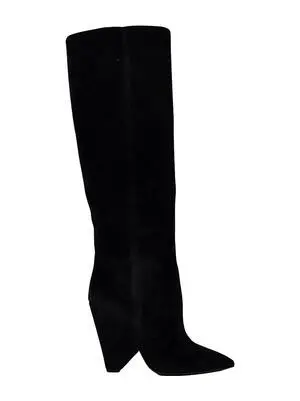 Saint Laurent Niki Pointed-toe Boots - Black