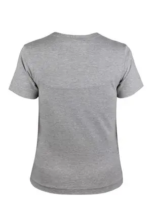 Comme Des Garçons Heart Print Cotton T-shirt - Grey