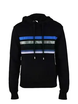 LANVIN Logo Embroidered Hoodie - Black