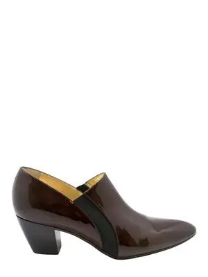 WALTER STEIGER Walter Steiger Bordeaux Red Patent Elasticated Panel Boots