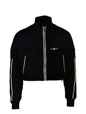 Amiri Logo Detail Zip Jacket - Black