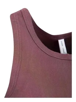 SAMSOE SAMSOE Alexo Ribbed Knit Tank Top - Red