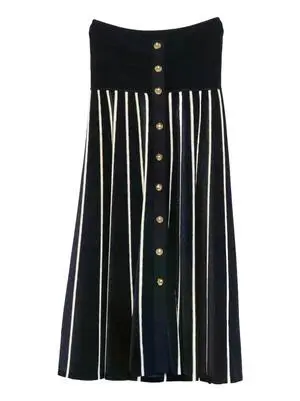 ZIMMERMANN ZIMMERMANN Striped Button-Down Midi Skirt